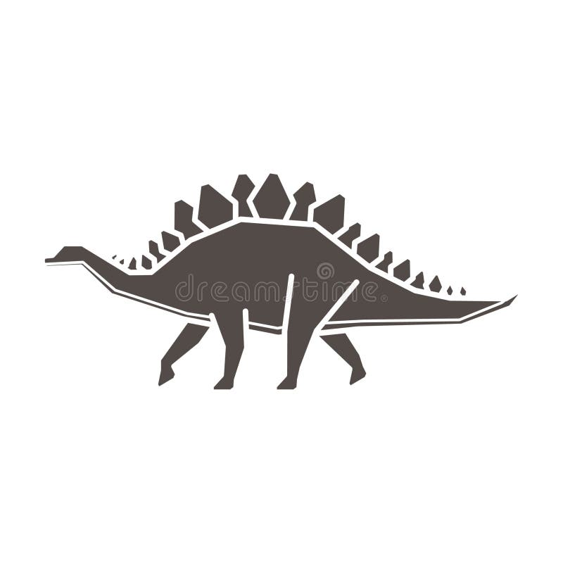 Stegosaurus. Vector Illustration Decorative Design Stock Vector ...