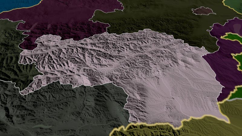 Steiermark, Austria - Highlighted. Administrative Stock Illustration ...