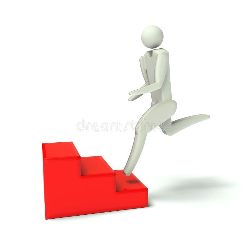 Steigen stock abbildung. Illustration von geschäft, würfel - 31274793