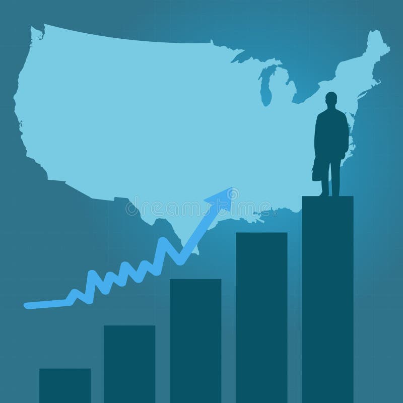 Steigen der Diagramme vektor abbildung. Illustration von prognose ...