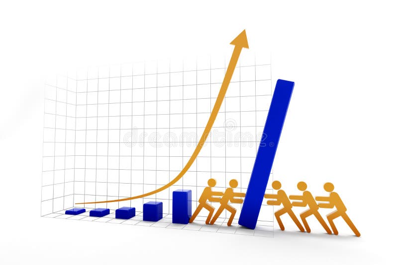 Steigen Gegen Fallende Tendenz Stock Abbildung - Illustration von ...