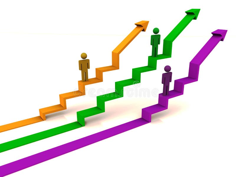 Steigendes Diagramm stock abbildung. Illustration von buchhaltung - 6095514