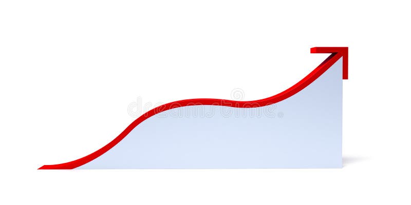 Steigender Pfeil stock abbildung. Illustration von ausführung - 2234002