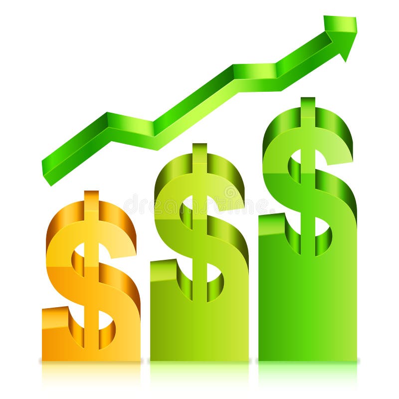 Dollar Rate Vector Line Icon, Symbol, Piktogramm, Zeichen Heller ...