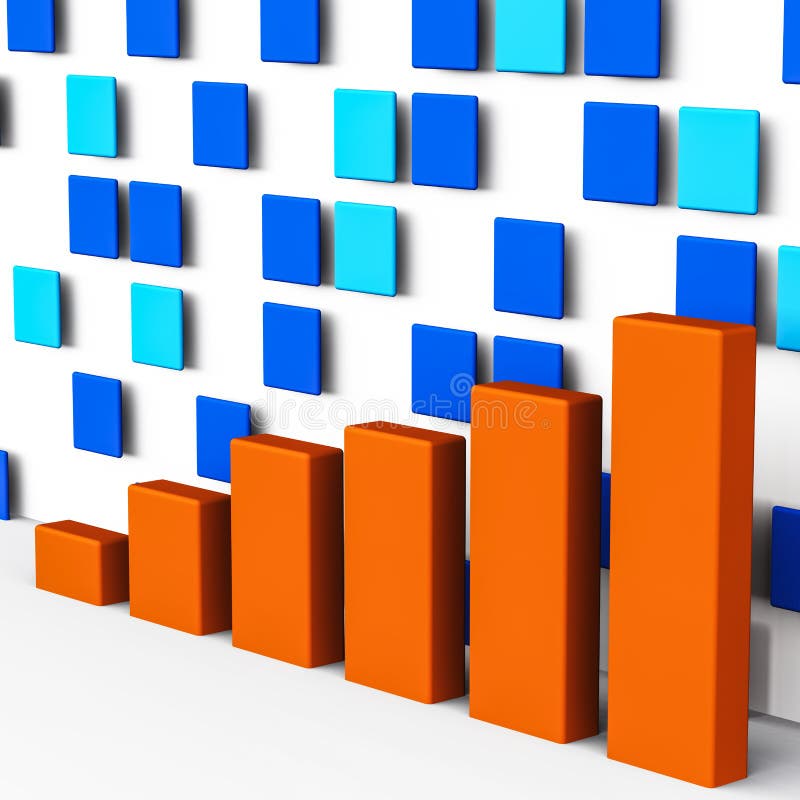 Steigende Diagrammentwicklung Stock Abbildung - Illustration von ...
