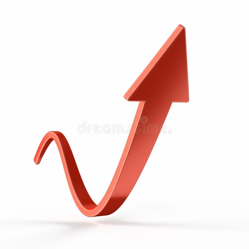 Steigender Pfeil stock abbildung. Illustration von pfeil - 22947236