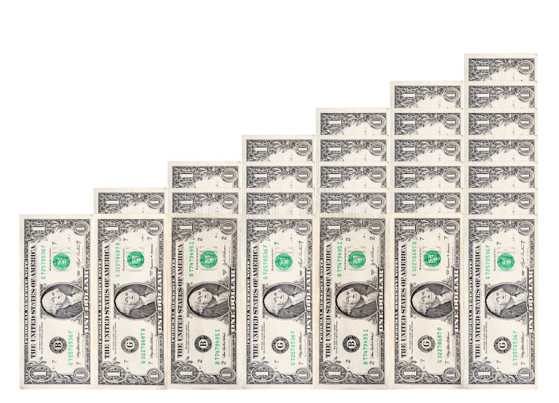 Steigende Gelddiagramme vektor abbildung. Illustration von abbildung ...