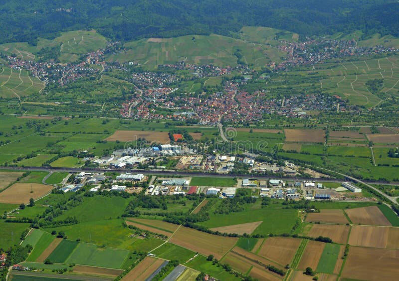 Steinbach Baden-Baden, Aerial Stock Photo - Image of forest, neuweier ...