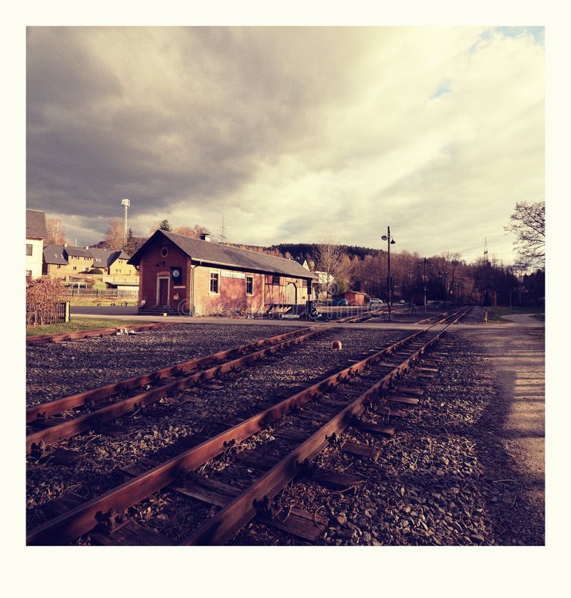 Steinbach, Germany - April 17, 2022: Train Station in Ore Mountains ...