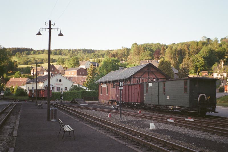 Steinbach, Germany - June 03, 2023: View of Small Train Station in Ore ...