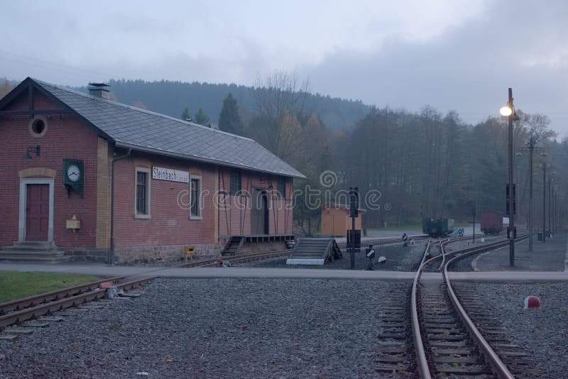 Steinbach, Germany - November 14, 2022: Train Station in Ore Mountains ...