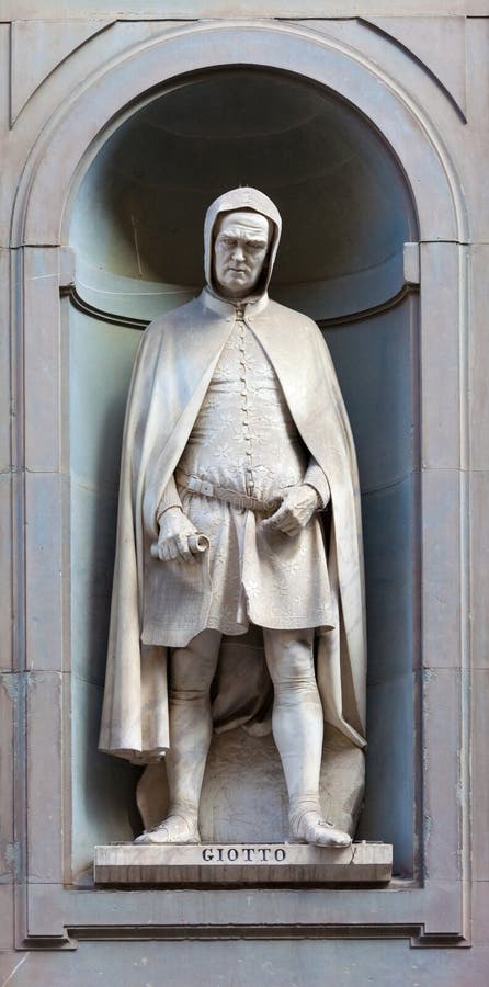Steinstatue von Giotto stockfoto. Bild von dekoration - 31071832