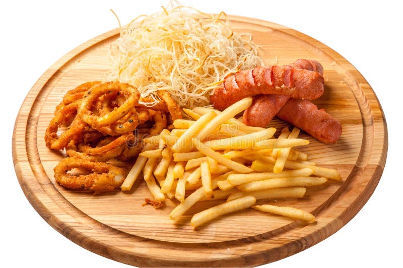 Stekt Snabbmat - Materielbild Arkivfoto - Bild av chiper, matställe ...