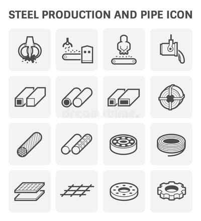 Stel Metal Icon ilustración del vector. Ilustración de aislado - 89144330