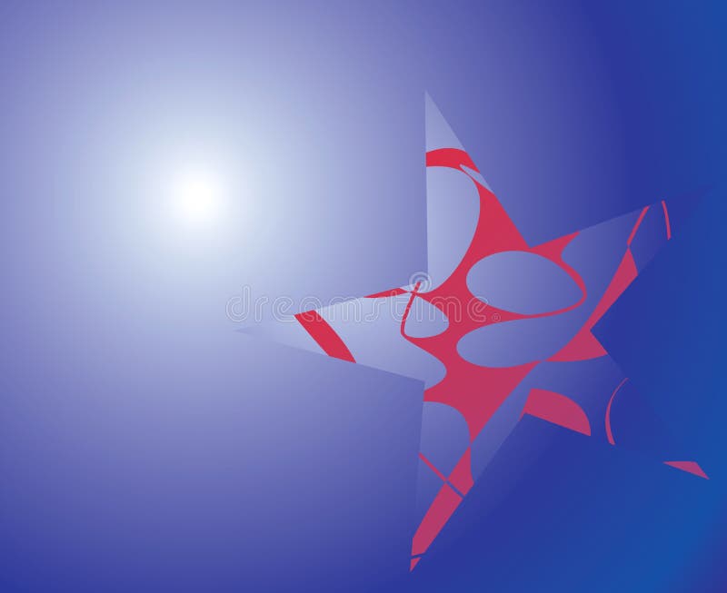 Stella colorata illustrazione vettoriale. Illustrazione di luminoso ...