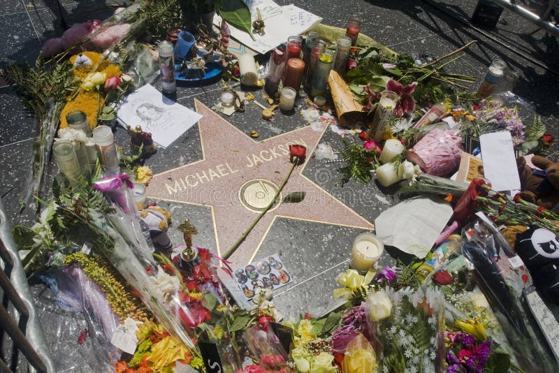 Stella Di Michael Jackson Sulla Hollywood Walk of Fame Fotografia ...