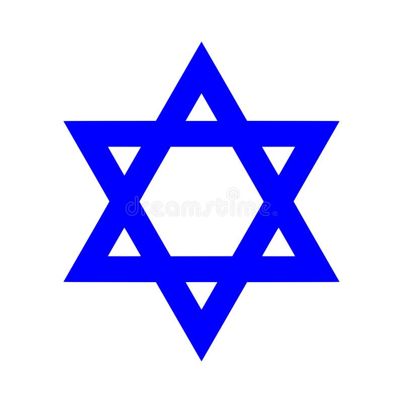 Stella ebrea illustrazione vettoriale. Illustrazione di icona - 101922813