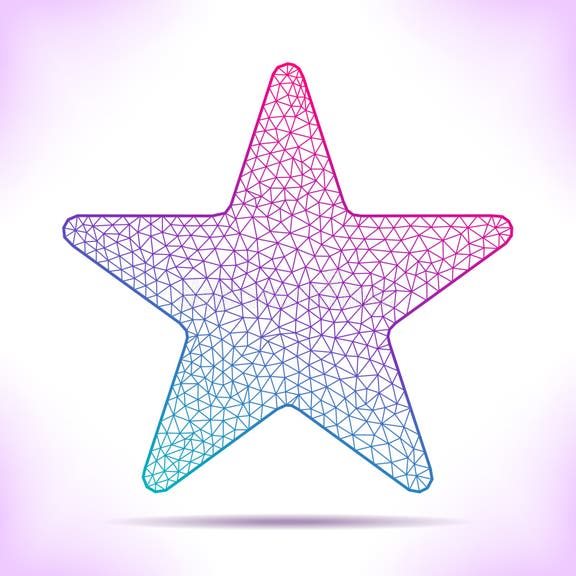 Stella geometrica illustrazione vettoriale. Illustrazione di oggetto ...