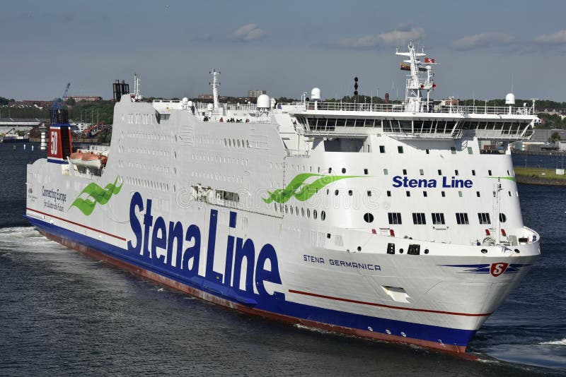 Stena Line Logo at the Funnel of Ferry MECKLENBURG-VORPOMMERN Editorial ...