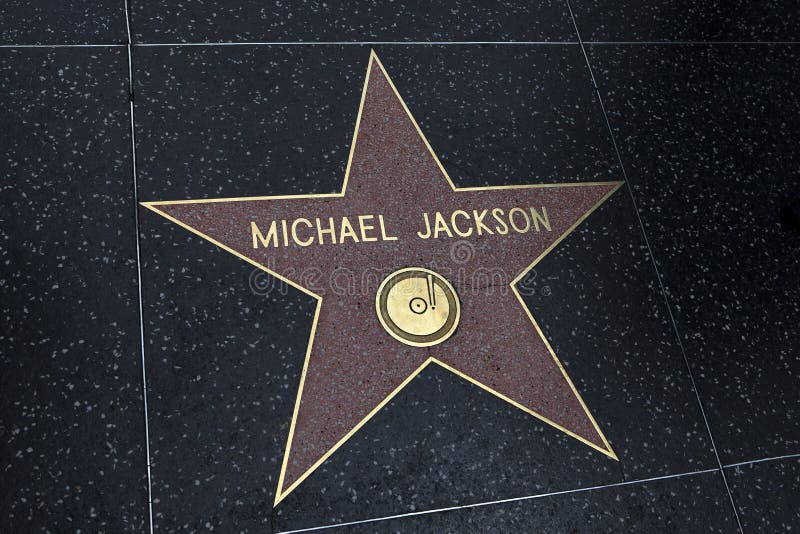 Stella Di Michael Jackson Sulla Hollywood Walk of Fame Fotografia ...
