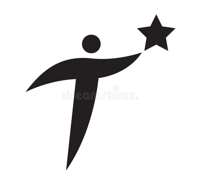 Stella Person Concept Icon Design Illustrazione Vettoriale ...