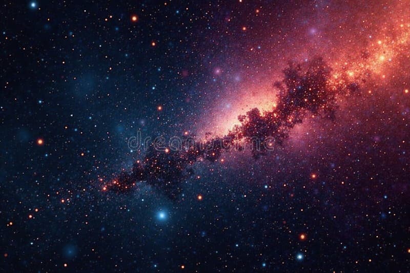 Stellar Background with Rusty Grain and Space Effects Rough Stars Stock ...