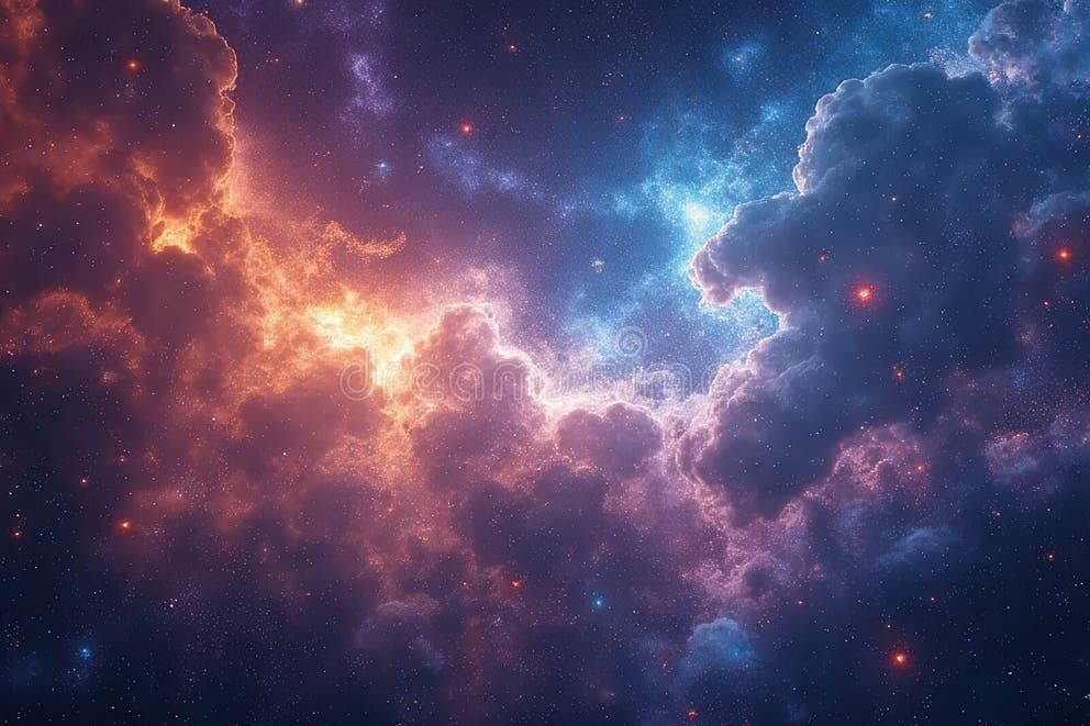 Stellar Crash: Cosmic Impacts Unveiled Stock Illustration ...