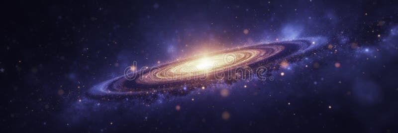 Stellar Explosion in a Deep Blue Space with Scattered Lights, Light ...