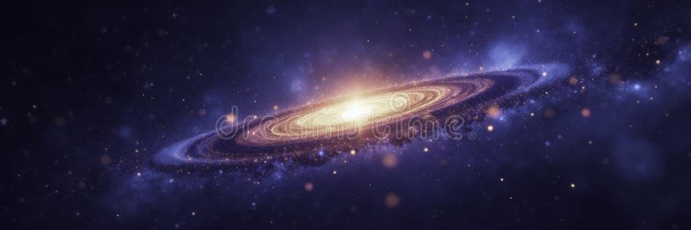 Stellar Explosion in a Deep Blue Space with Scattered Lights, Light ...