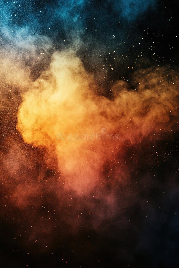 Stellar Explosion in Nebula Stock Image - Image of waves, interstellar ...