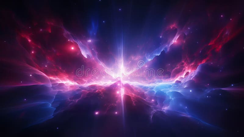 Stellar Flares in Deep Cosmos. Fantastic Neon Glow and Flashes of ...