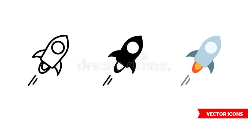 Stellar Icon of 3 Types Color, Black and White, Outline. Isolated ...