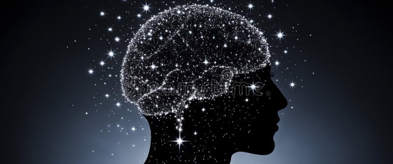 Stellar Intellect. a Conceptual Representation of the Human Mind and Intelligence. Stock Photo ...