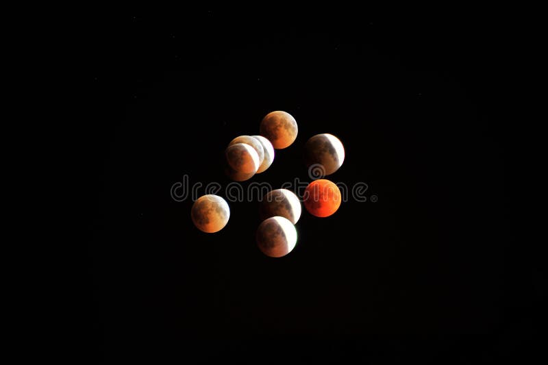 Stellar Lunar Phases, Lunar Eclipse Stock Image - Image of aesthetic ...