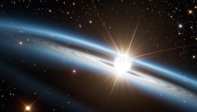 Stellar Neutron Star Emission Stock Illustration - Illustration of ...