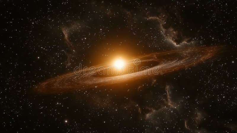 Stellar Nursery a Protoplanetary Disk Illuminates the Cosmos with Light ...