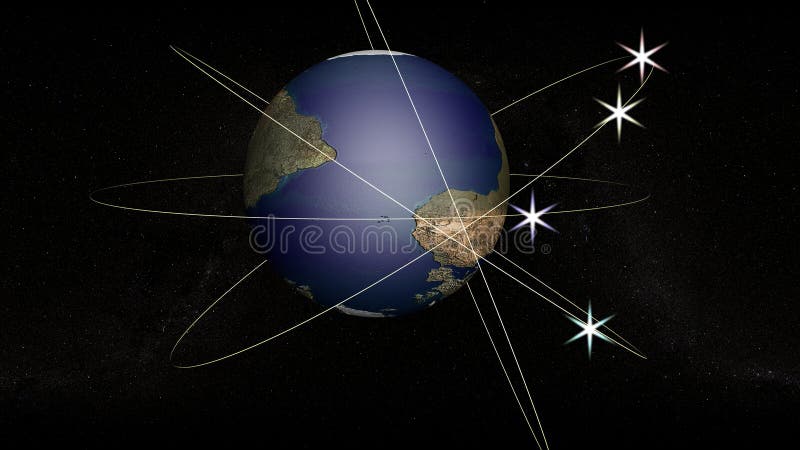 Stellar orbit stock illustration. Illustration of dimensional - 13393038