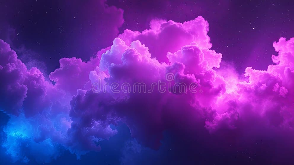Stellar Purple Dreamscape stock illustration. Illustration of fantasy ...