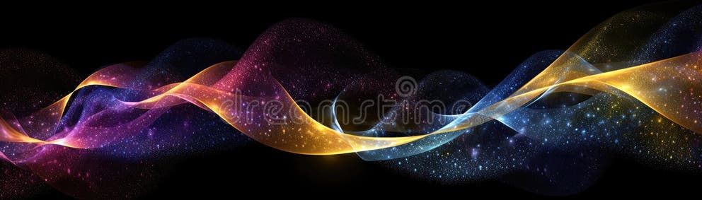 Stellar Ribbons Delicate Ribbons of Light Intertwining To Form a ...