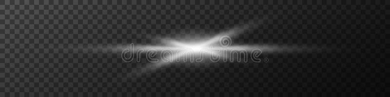 Stellar Solar Flare Isolated. White Explosions with Sparks and ...