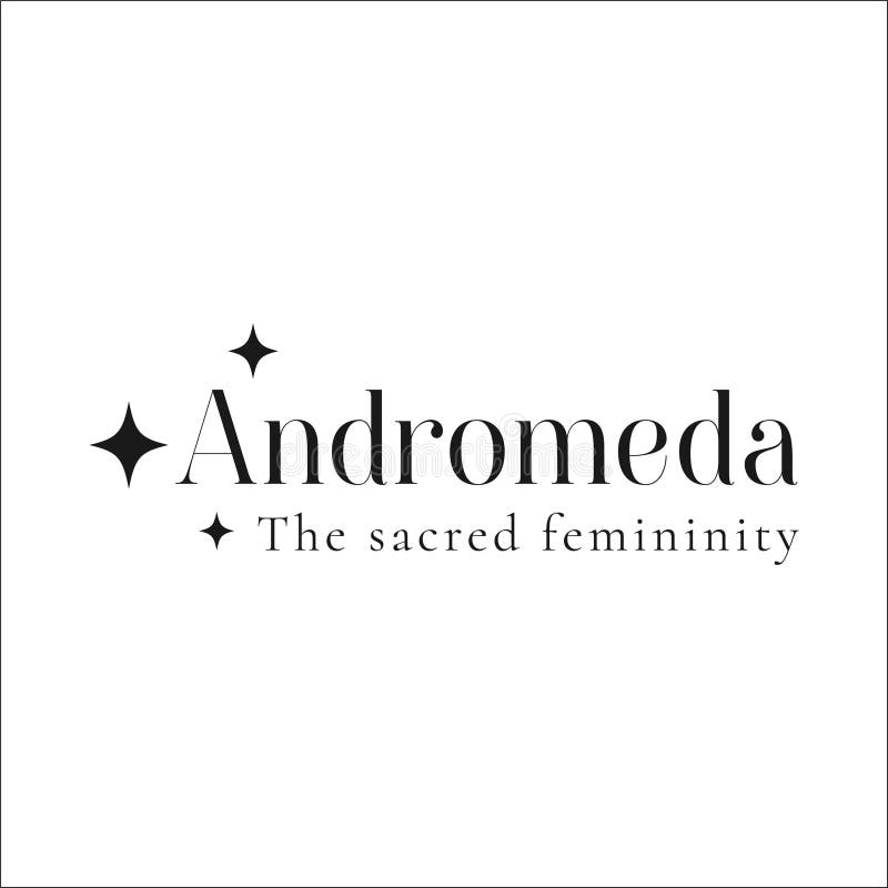 Stellar Star Logo Andromeda Minimal Concept. Black Option. Variant-01 ...