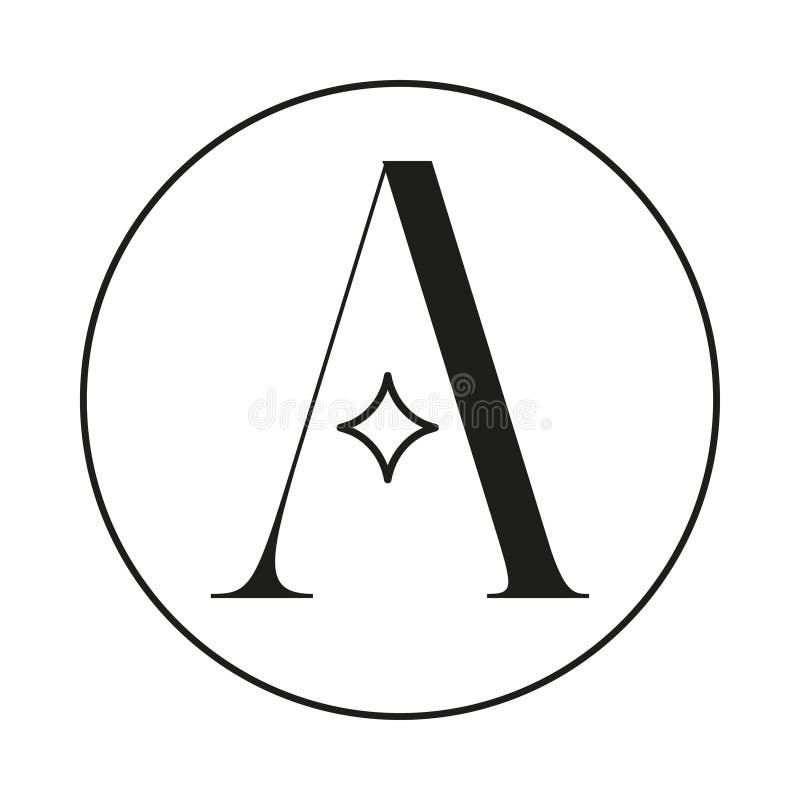 Stellar Star Logo Andromeda Sparkle Concept. Black Option-04 Stock ...