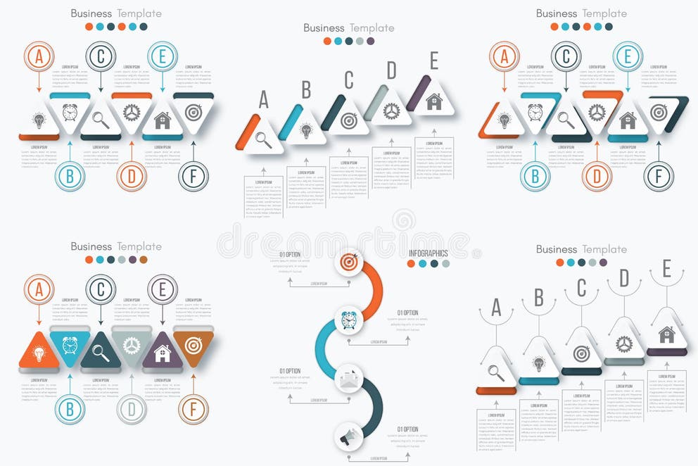 Stellen Sie Mit Infographics Ein Vektor Abbildung - Illustration von ...