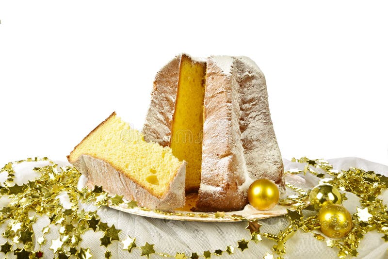 PANDORO DI NATALE E Stelline Immagine Stock - Immagine di torta, verona ...