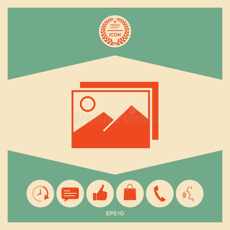 Stellt Symbolikone dar vektor abbildung. Illustration von element ...