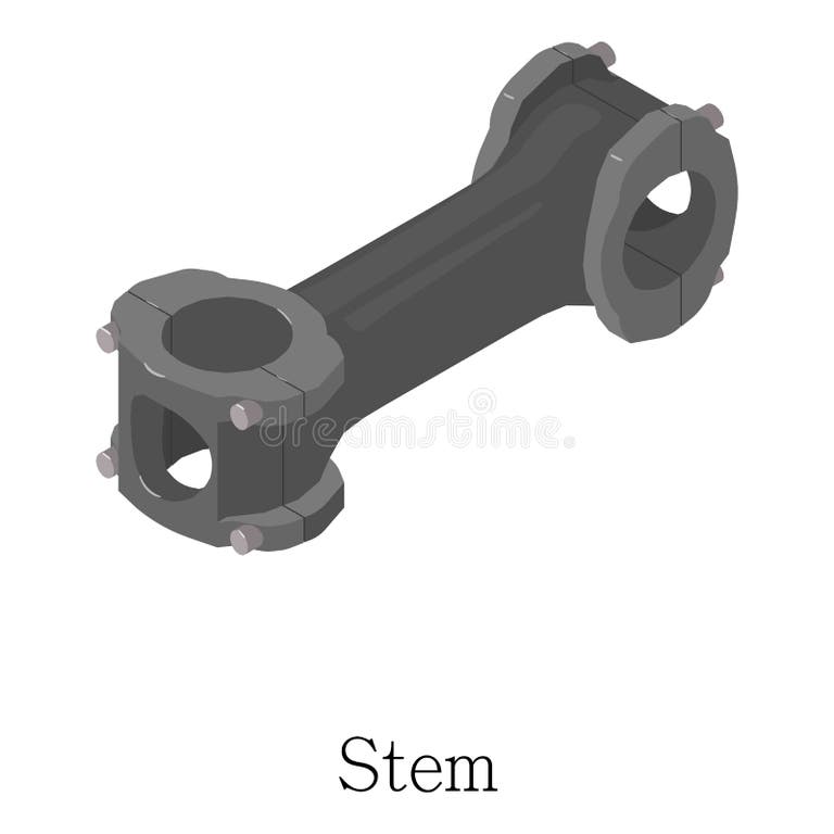 Stem Bicycle Icon, Isometric 3d Style Stock Vector - Illustration of ...