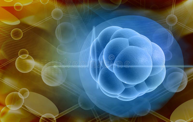3d stem cell stock illustration. Illustration of biotech - 19234607