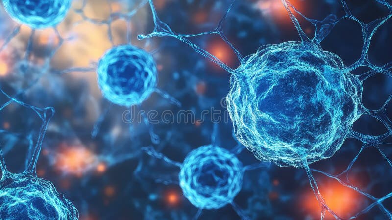 Stem Cells in Nutrient Solution Under Magnification Stock Photo - Image ...