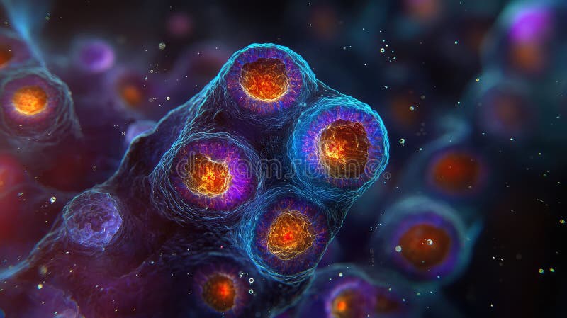 Stem Cells in Nutrient Solution Under Magnification Stock Photo - Image ...