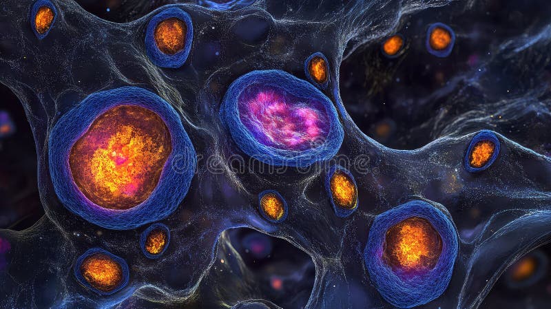 Stem Cells in Nutrient Solution Under Magnification Stock Image - Image ...